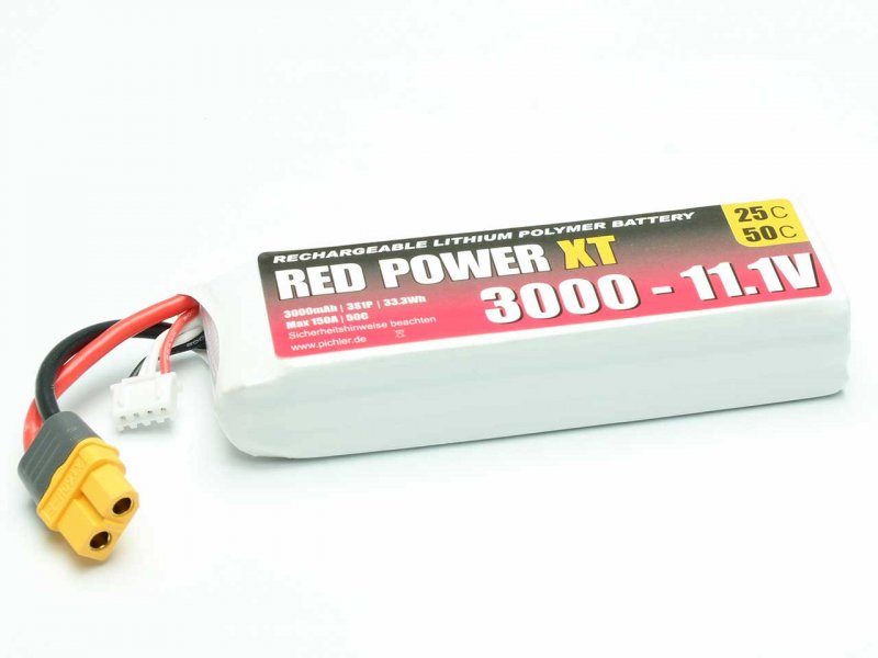 LiPo battery RED POWER XT 3000 - 11,1V, 32,95