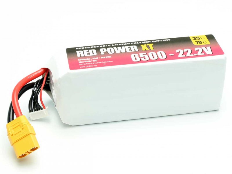 LiPo battery RED POWER XT 6500 - 22,2V, 152,50