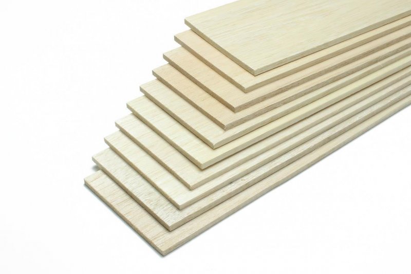 Balsa sheet 2,5 x 100 x 1000mm (10 pcs.), 21,95