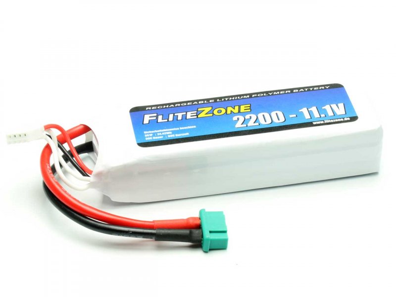 LiPo Battery FliteZone 2200 - 11,1 V + MPX plug, 24,55