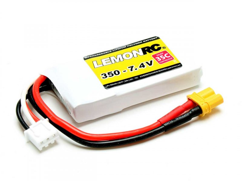 LiPo battery LEMONRC 350 - 7.4V (35C), 7,55
