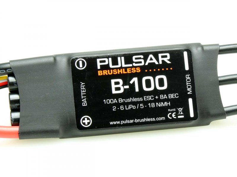 Brushless Speed Controller ESC PULSAR B-100, 69,95
