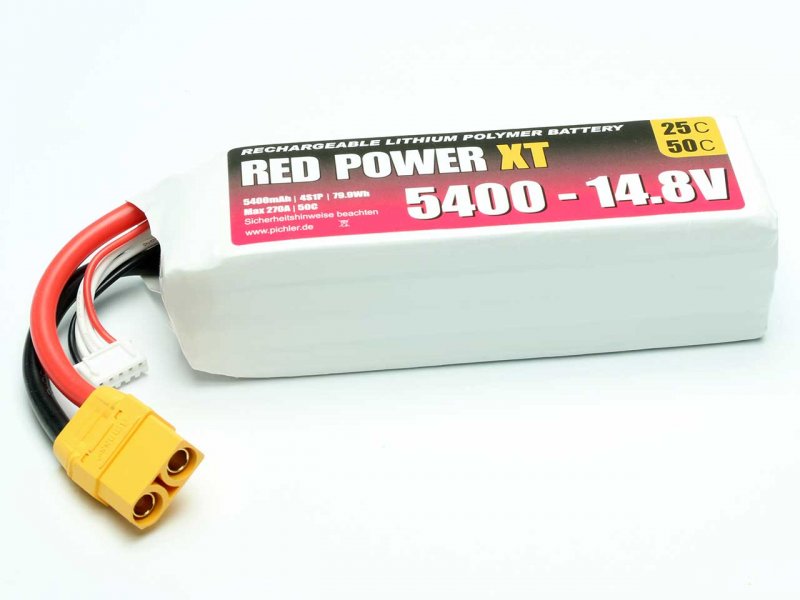LiPo battery RED POWER XT 5000 - 14,8V, 69,00