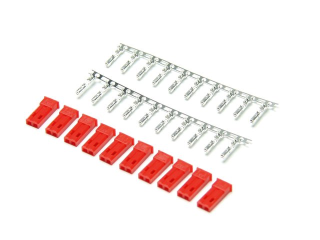 JST male connector w/lead (10 pcs.), 4,95