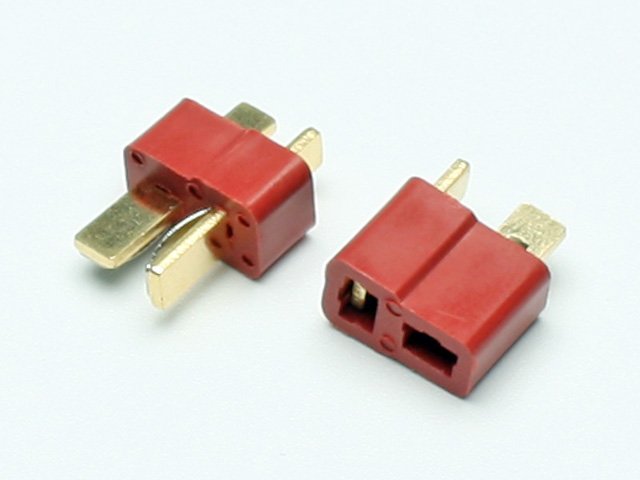 Deans T plug set, 1,95